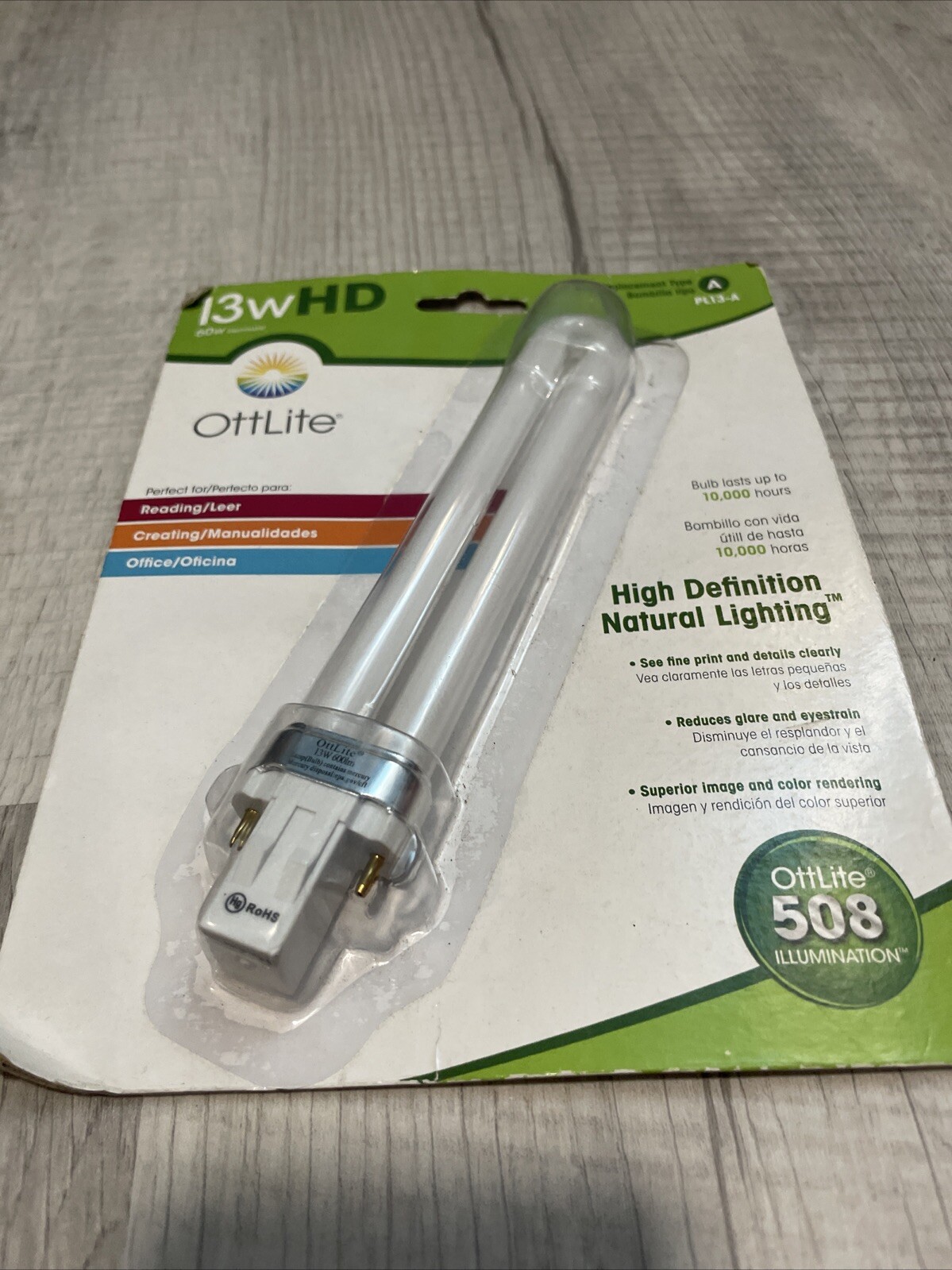 OttLite PL13-A 13 Watt 508 Illumination Light Bulb Replacement T13330 ...