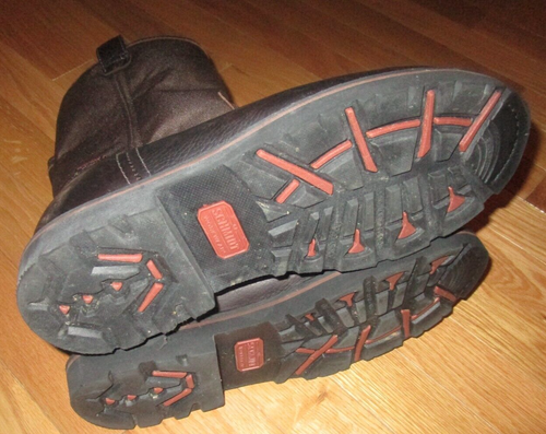 MENS SCHMIDT WORK DARK BROWN WATERP STEEL TOE BOOTS SIZE 9 M CES006T5 ...