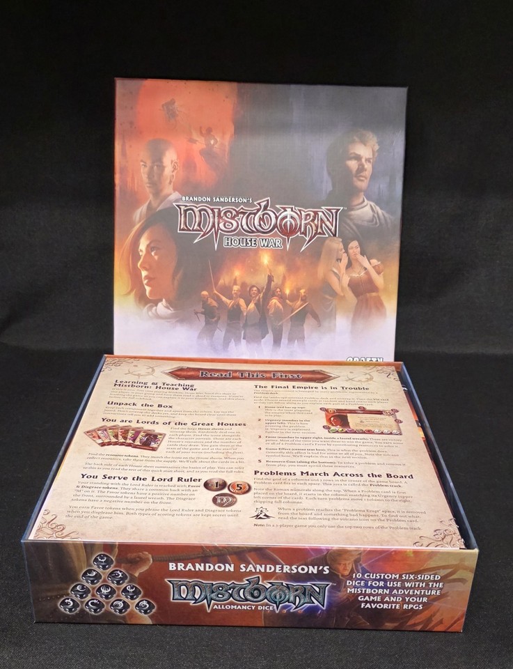 Brandon Sanderson MISTBORN: HOUSE WAR Board Game Crafty With Expansion ...
