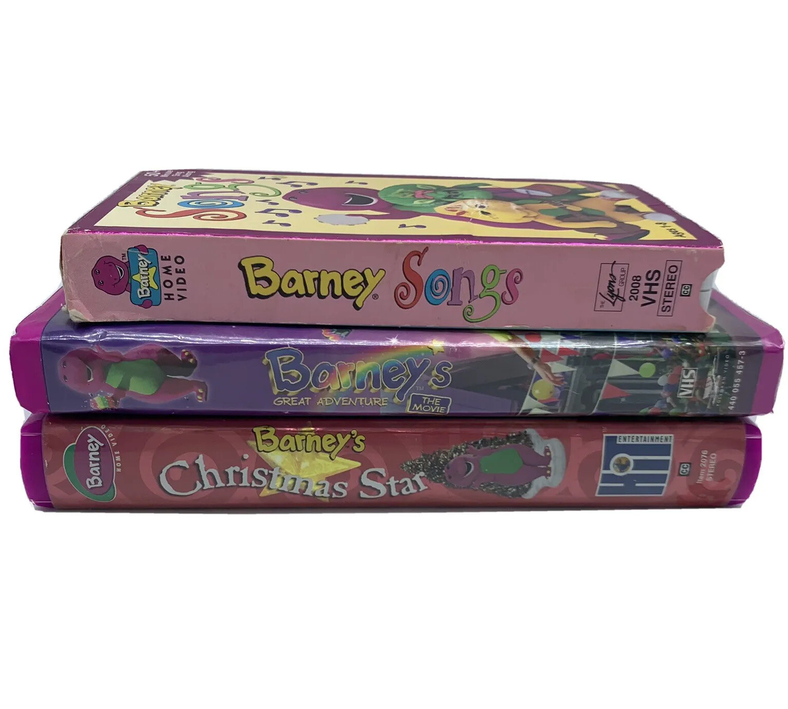 Barney VHS LOT OF 3 Christmas Star Great | Grelly USA