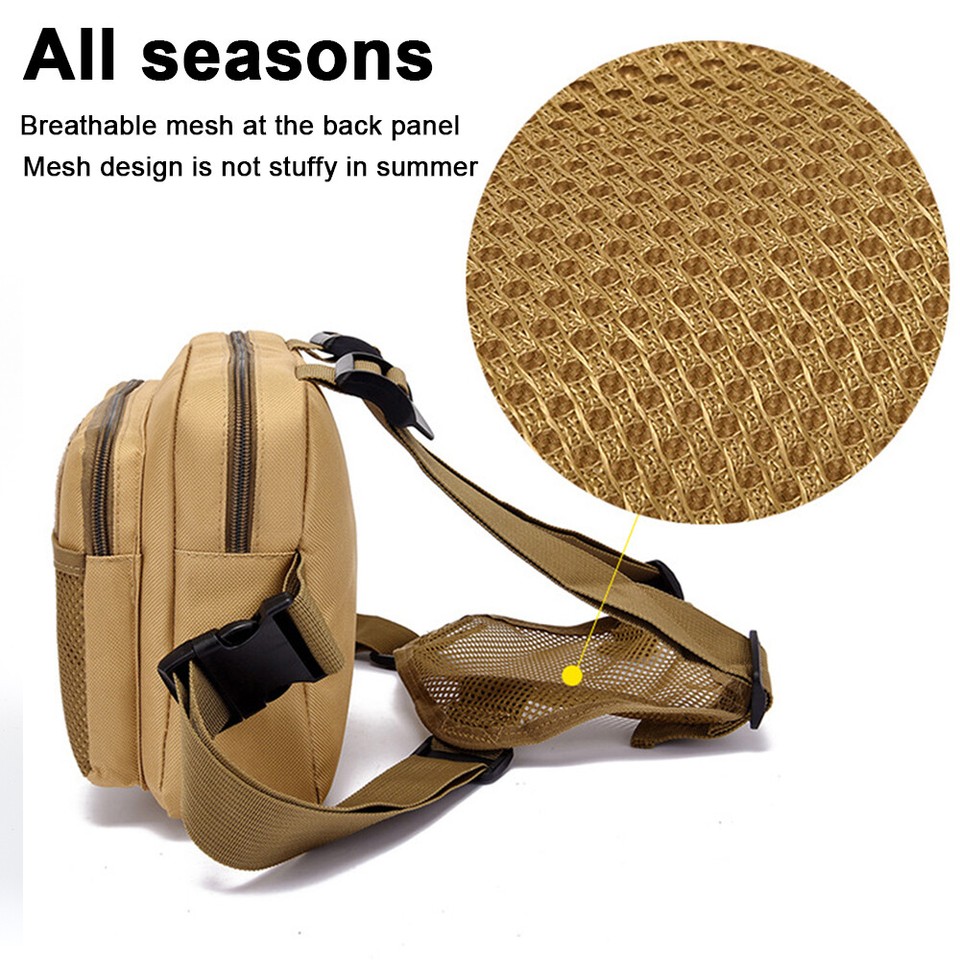 Tactical Combat Chest Rig Bag Front Pouch Recon Pack Sport Protective ...