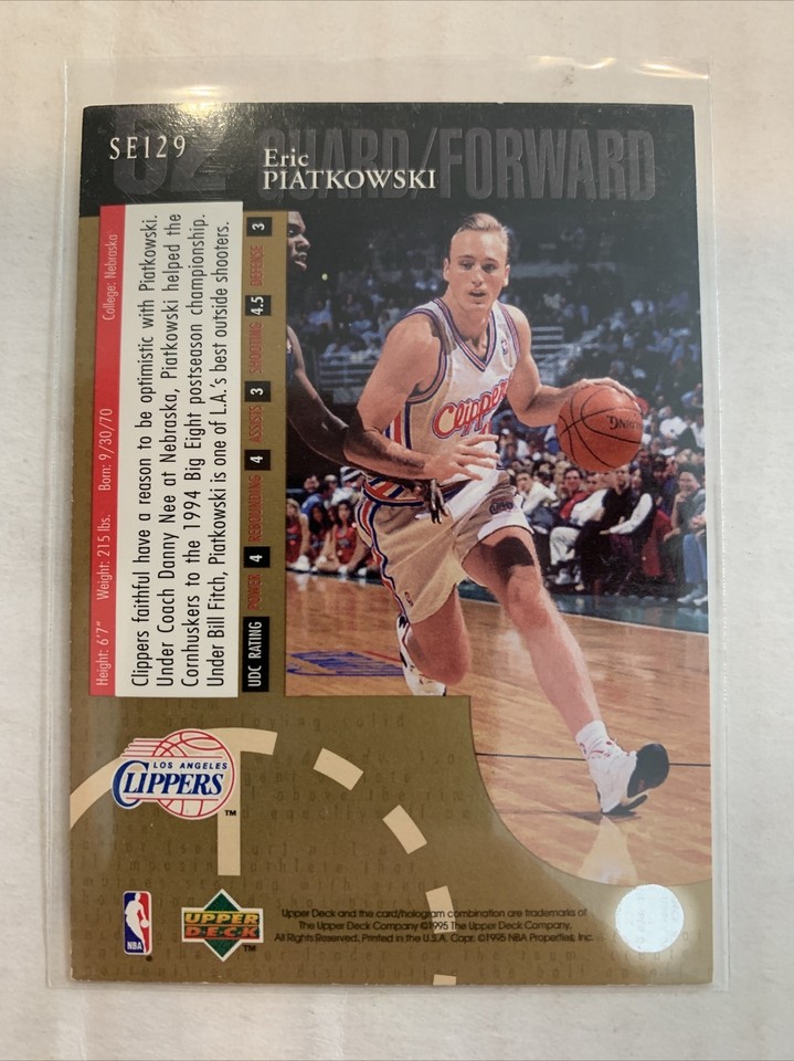 ERIC PIATKOWSKI 1994-95 UPPER DECK SPECIAL EDITION GOLD #SE129 ROOKIE ...