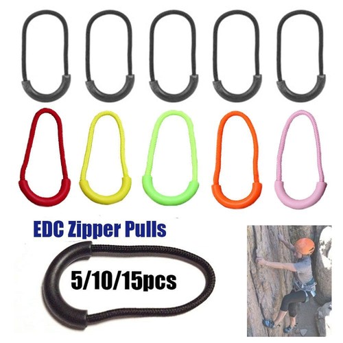 Clothing Zipper Pull Cord Rope Pullers Ends Lock Zips Zip Puller ...