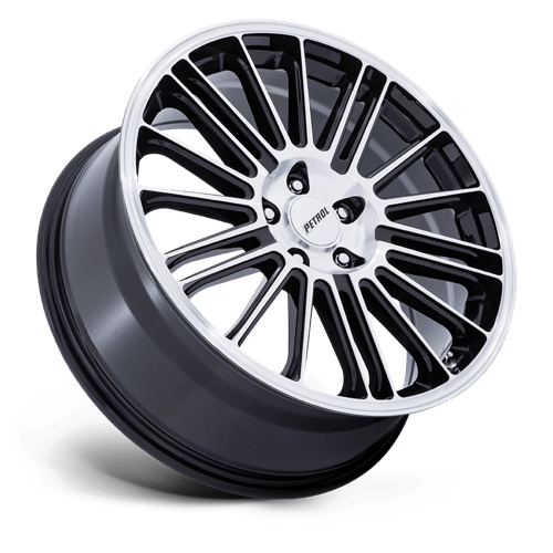 PETROL P1D Rim 19X8 5X120 Offset 35 Gloss Black w/Machined Face ...