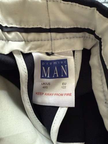 Men’s Premier Man Trousers Size W48 - S Navy | eBay UK