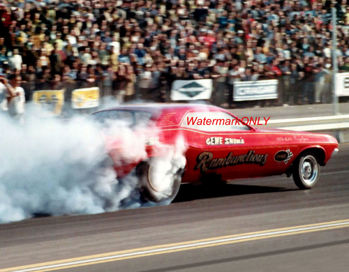 Gene Snow "Rambunctious" 1970 Dodge Challenger NITRO Funny Car PHOTO ...