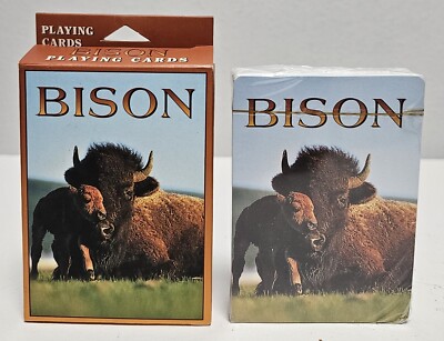 NEW Bison Playing Cards- Impact Photographics | eBay
