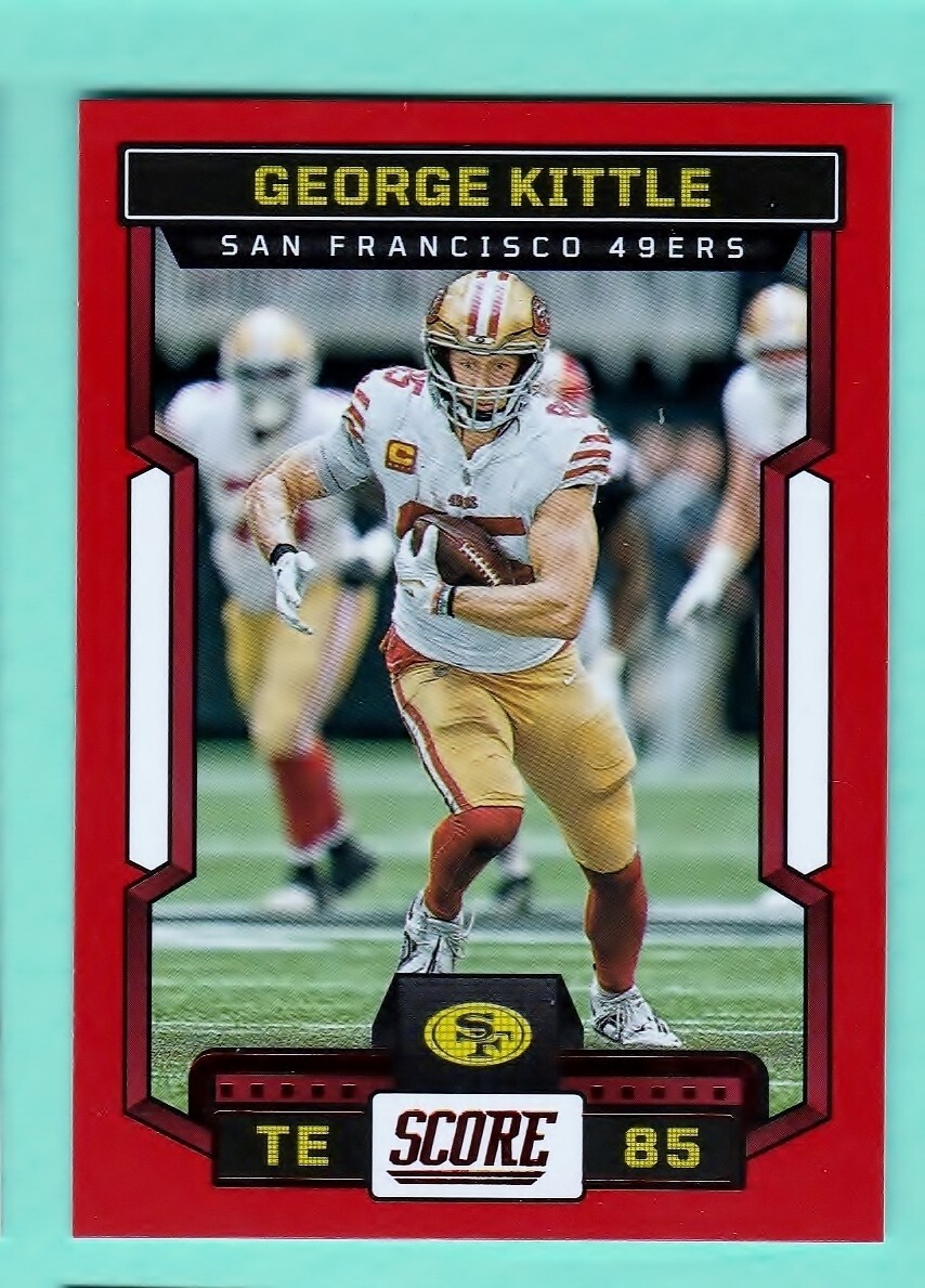 2023 Score 171 George Kittle Red Foil 49ers TE | eBay