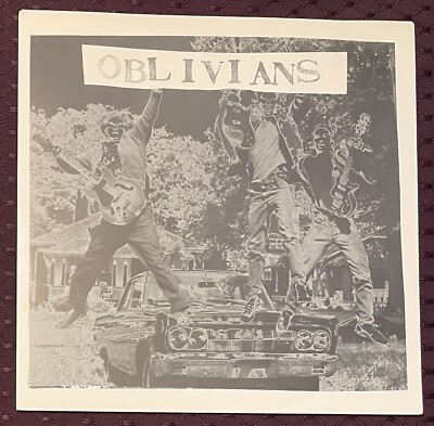 OBLIVIANS 'Static Party 7" MINT 94 greg cartwright crypt reigning sound ...