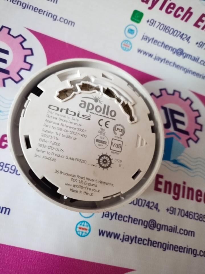 APOLLO ORBIS ORB-OP-52027-APO INTRINSICALLY SAFE SMOKE DETECTOR | eBay