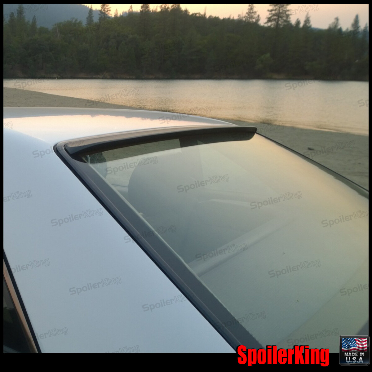 SpoilerKing Rear Roof Spoiler Window Wing (Fits: Mercedes Benz SL Class ...