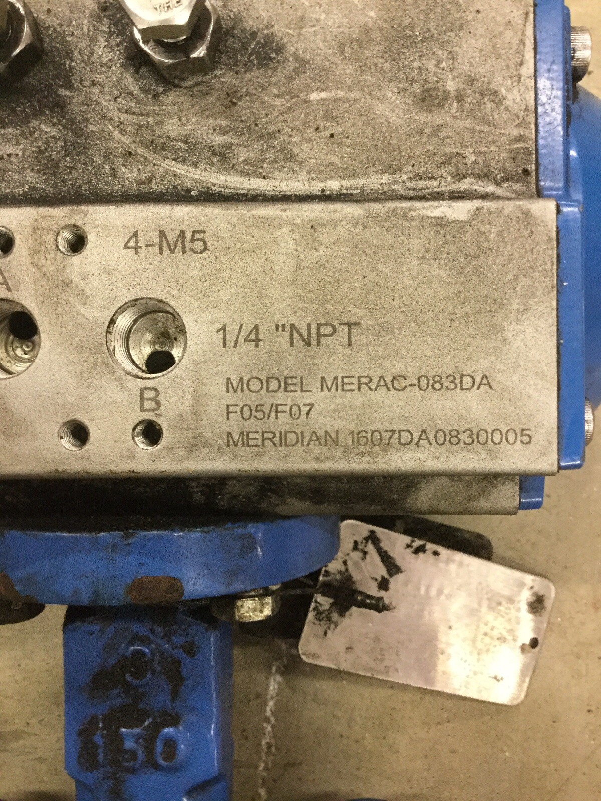 Meridian MERAC-083DA F05/F07 Actuator & Valve, 1/4” NPT | eBay