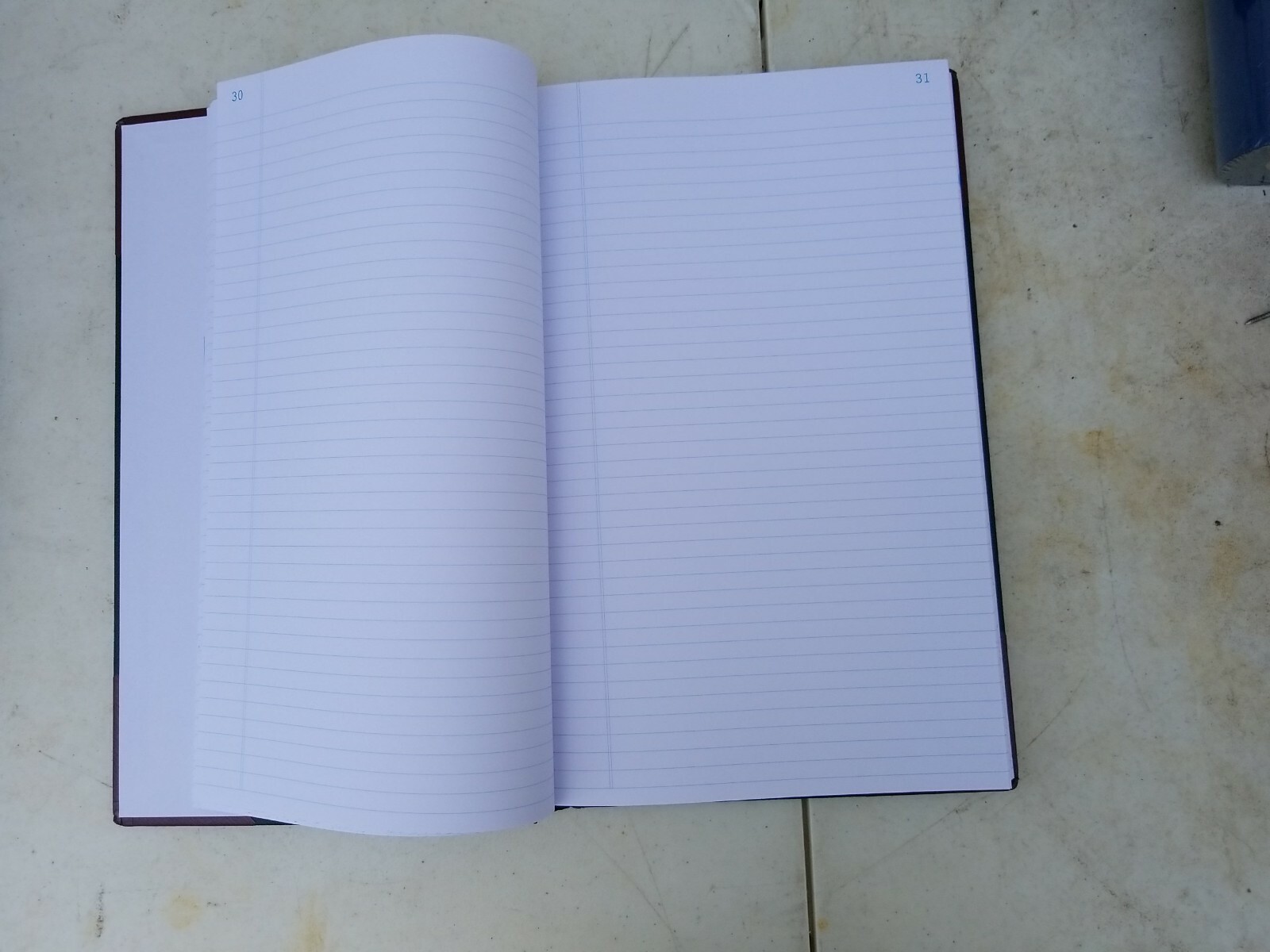 National Hardbound Columnar Record Book, 14.1" x 8.63", Black/Burgandy ...