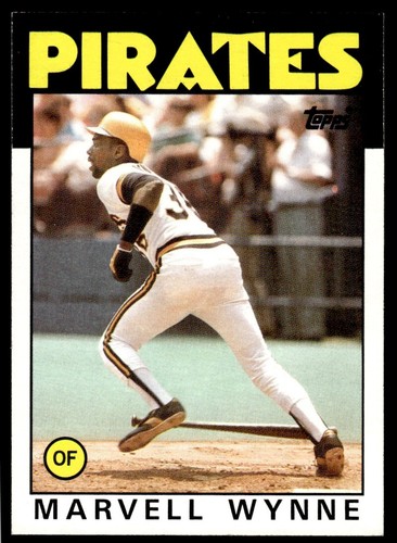 1986 Topps Baseball Card Marvell Wynne A Pittsburgh Pirates #525 | eBay