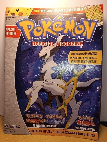 Pokémon Official Magazine Premiere Issue Special Edition Platinum No ...