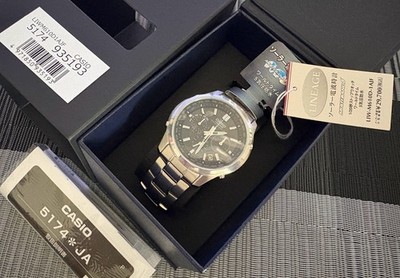 CASIO LINEAGE LIW-M610D-1AJF Black Dial Solar Atomic Radio Analog Men ...