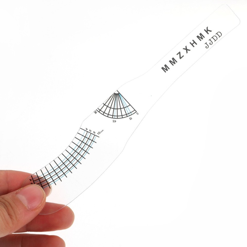 10pcs Eyelash Ruler Eyelashes Length Measure Ruler Eyebrow Lash ...