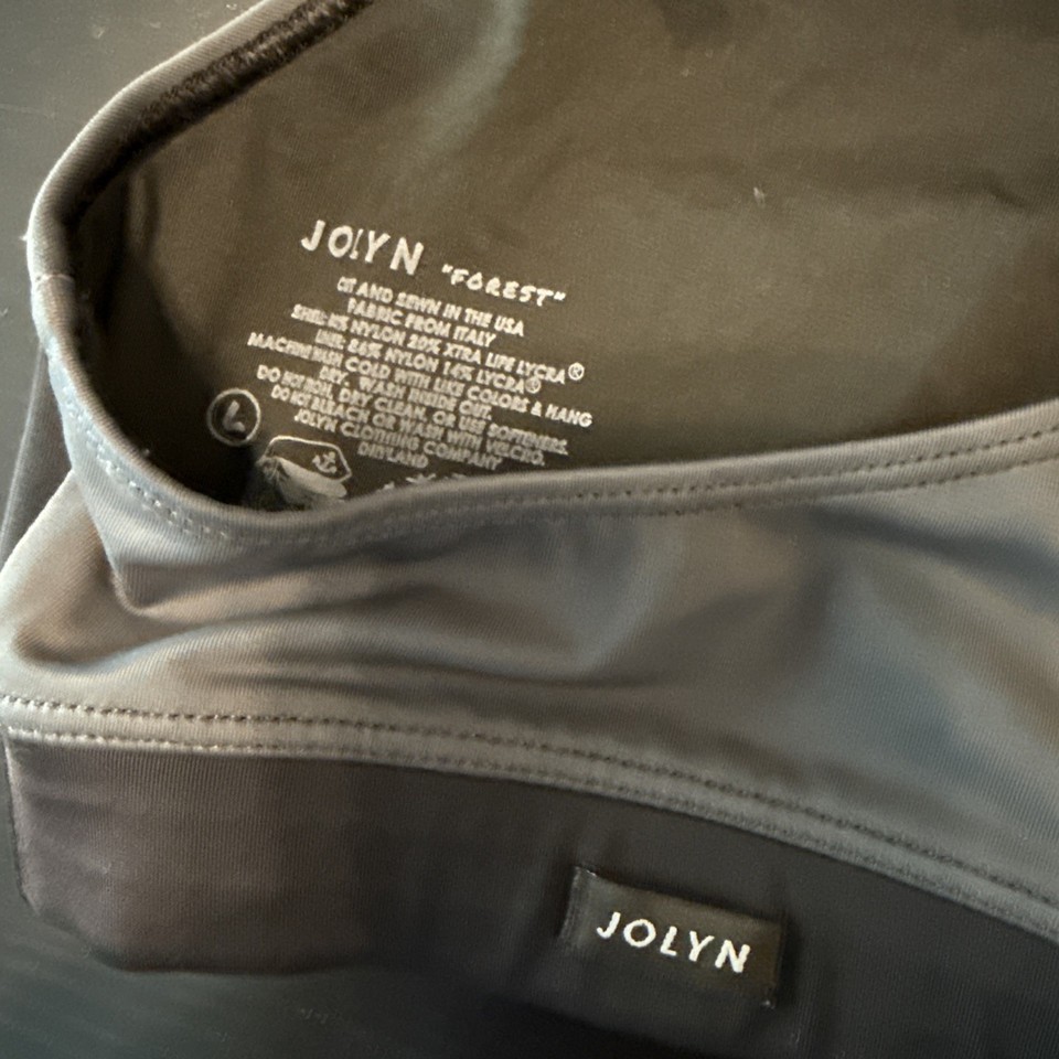 JOLYN Sports Bra Forest Size Large Black Grey Mermaid Print Women’s | eBay