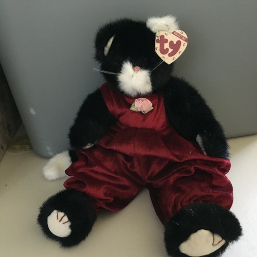 Ty Attic Treasure Ebony the Kitty Cat Collectible with jointed Arms ...