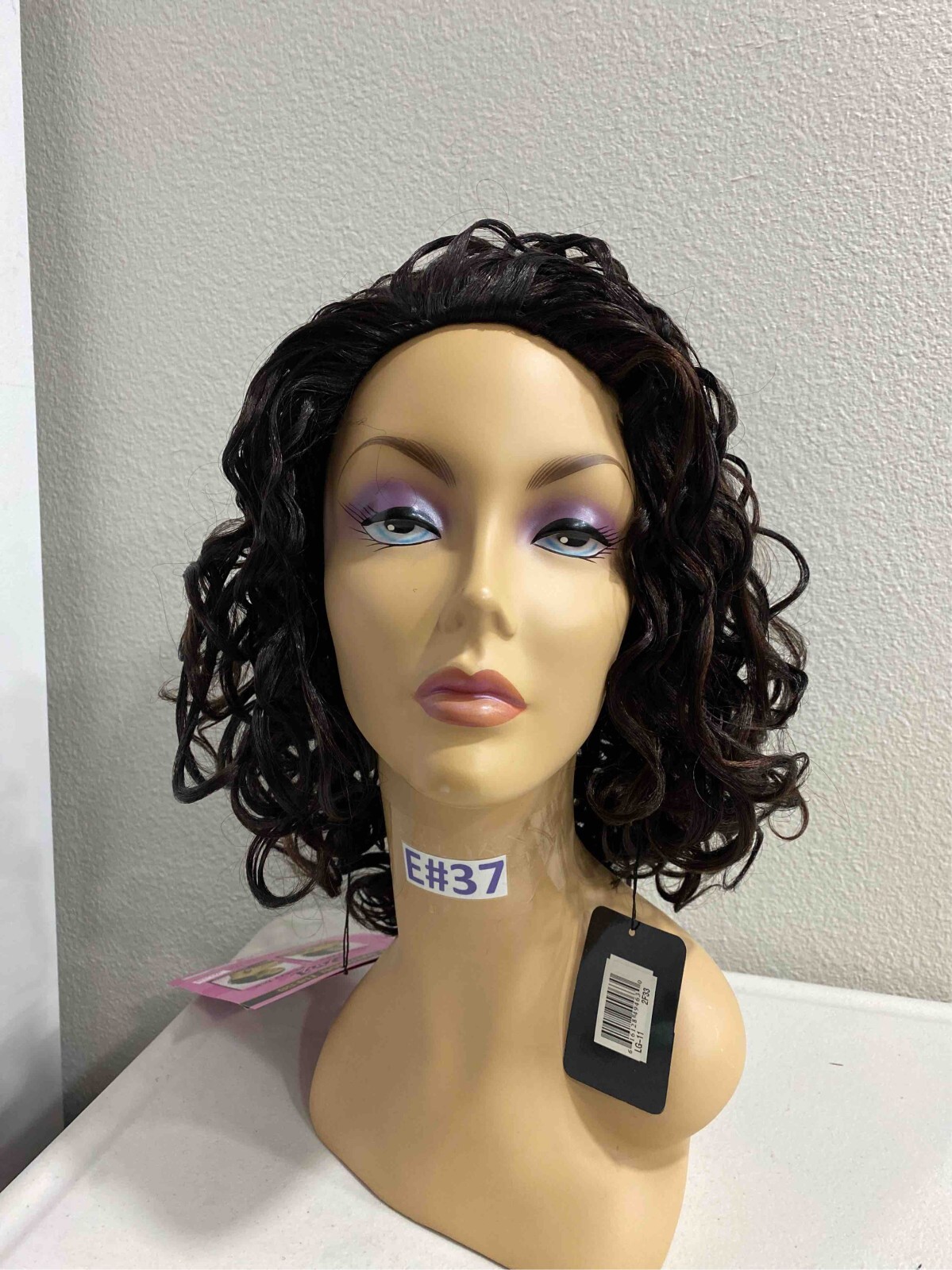 Medium 3A Classic Curls Comb Drawstring Synthetic Half Wig + Ponytail ...