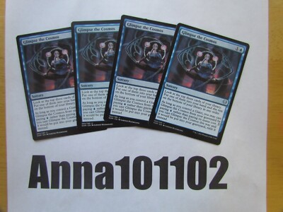 Glimpse the Cosmos x4 4x, Kaldheim Blue MTG UNC | eBay