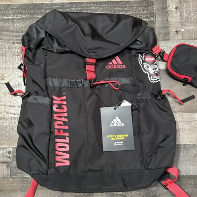 Adidas NC State Wolfpack Utility Premium Backpack Black Red White ...