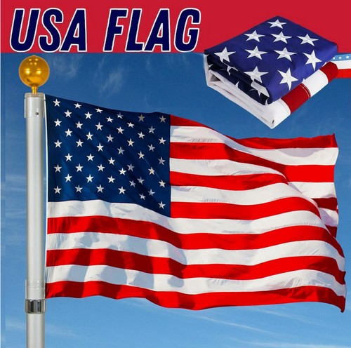 US American Flag 3x5 Made in Luxury Embroidered United States Flag ...