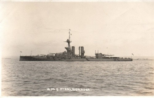 HMS Marlborough - British Royal Navy - c1910s RPPC | eBay