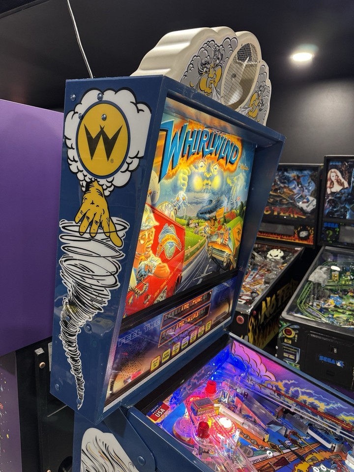 Whirlwind Pinball Machine Williams 1990 Orange County Pinballs FREE ...