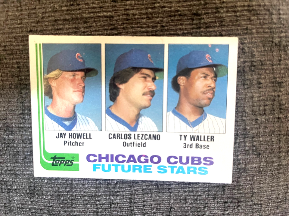 1982 Topps Cubs Future Stars Rookies Jay Howell Carlos Lezcano Ty ...