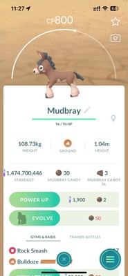 5x Mudbray - Pokemon Go New | eBay