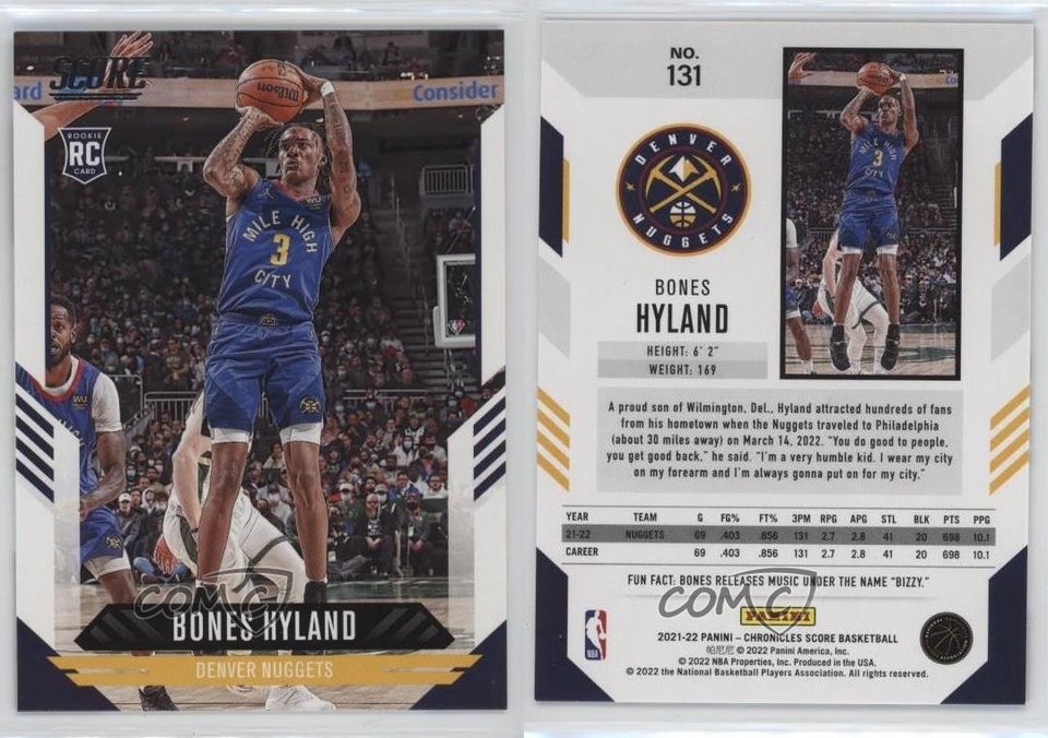 2021-22 Panini Chronicles Score Bones Hyland #131 Rookie RC 0t0c | eBay