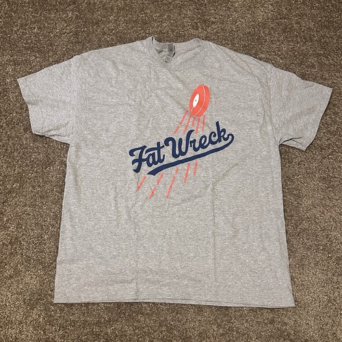 NWOT Authentic Fat Wreck Chords Shirt XL Dodgers NOFX Final Tour Punk ...