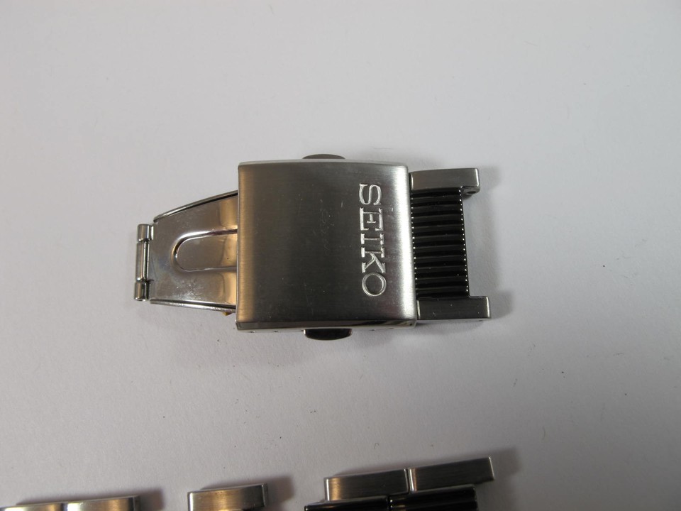 SEIKO MENS ALL STEEL DEPLOYANT CLASP G FOR 20MM LINKS | eBay