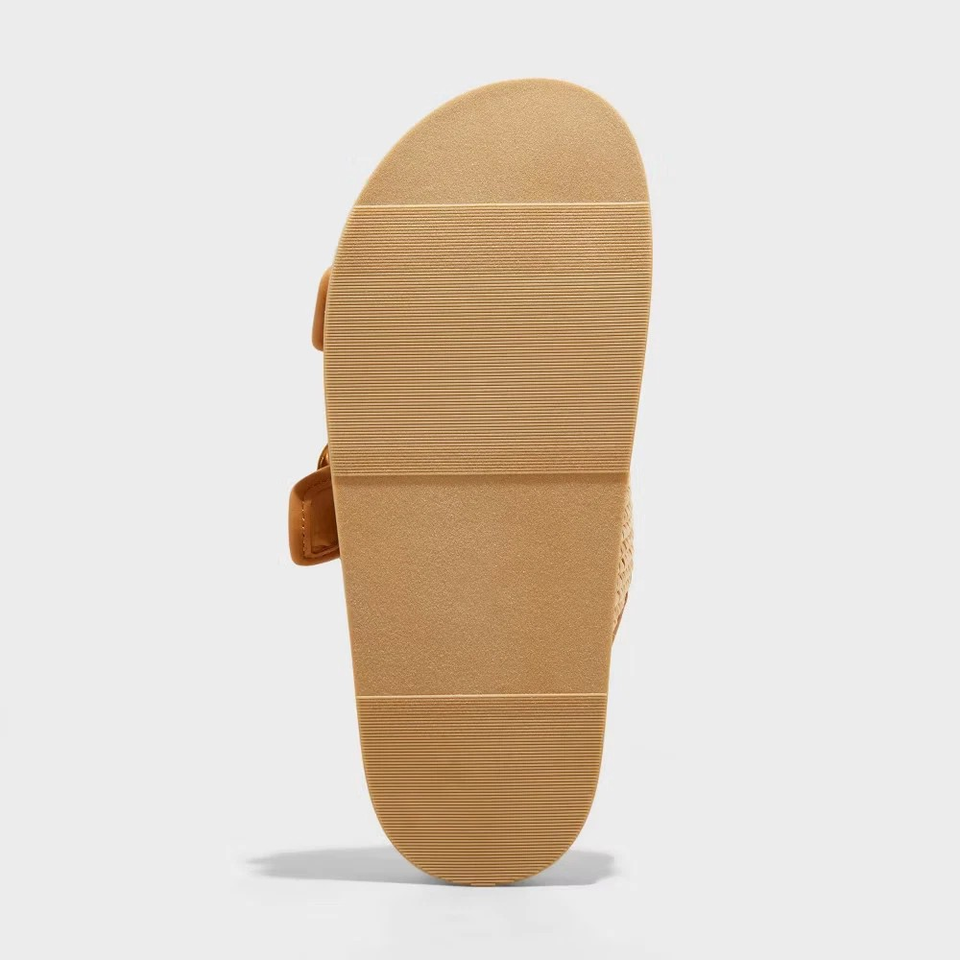 Universal Thread Raffia Double Buckle Slide Sandals - NWT - Women's ...