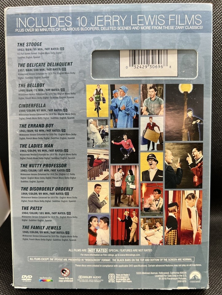 Jerry Lewis: 10 Films DVD Complete Boxed Set SEALED 32429306968| eBay