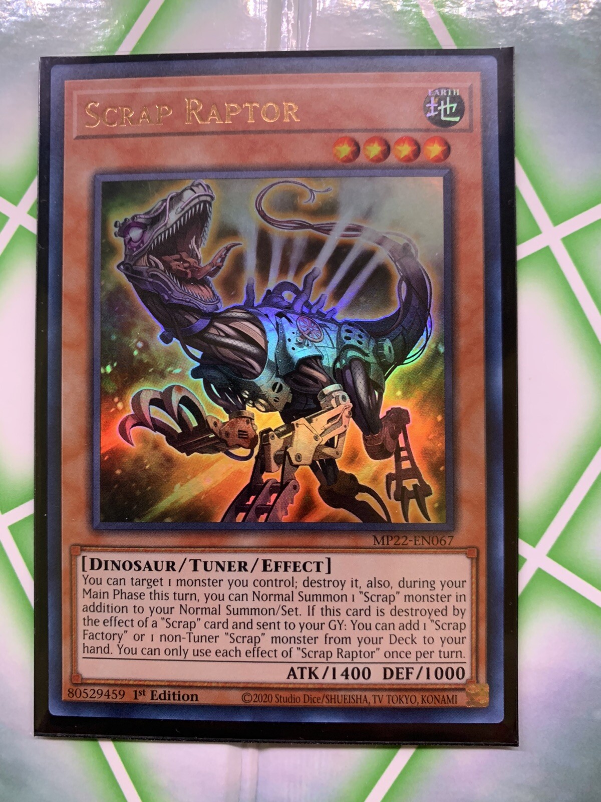Yugioh x1 Scrap Raptor MP22-EN067 Ultra Rare 1st Edition (Near Mint ...