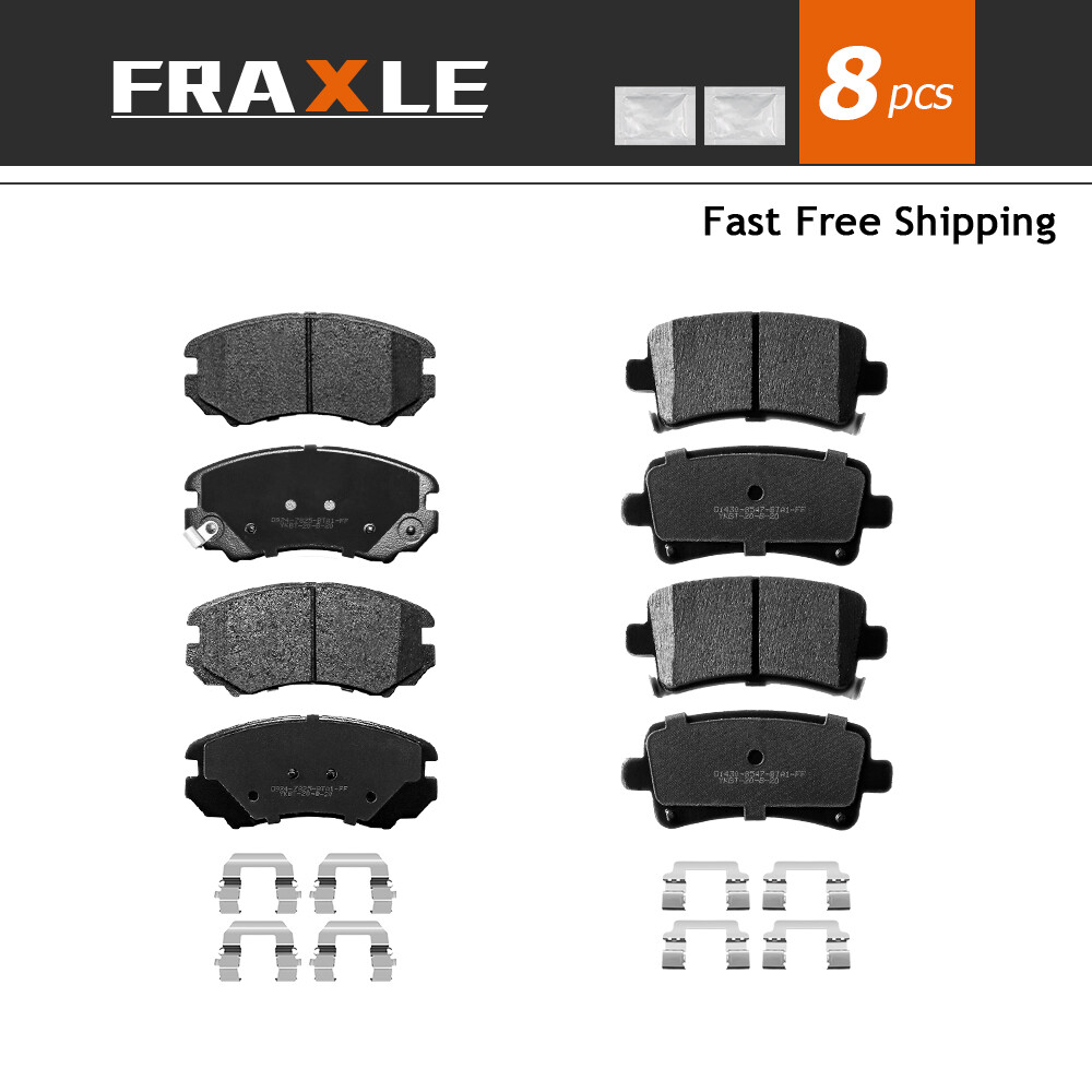 Front + Rear Ceramic Brake Pads for 2013 2014 2015 Chevrolet Malibu LTZ ...