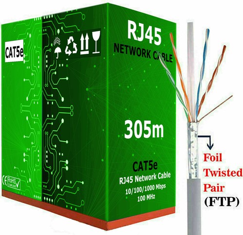 305M RJ45 Outdoor Ethernet Network Patch Cable Roll Reel CAT5e CAT6 ...