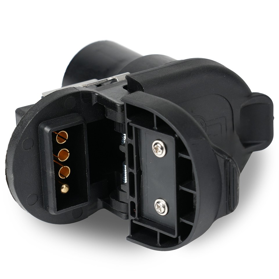 Trailer Brake Harness Towing 7-Pin Round/4-Pin Flat Plug Connector fits ...