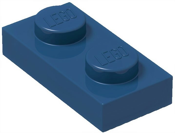 ☀️Lego 1x2 DARK BLUE Plates x100 Building Part Piece Bulk Lot Legos ...