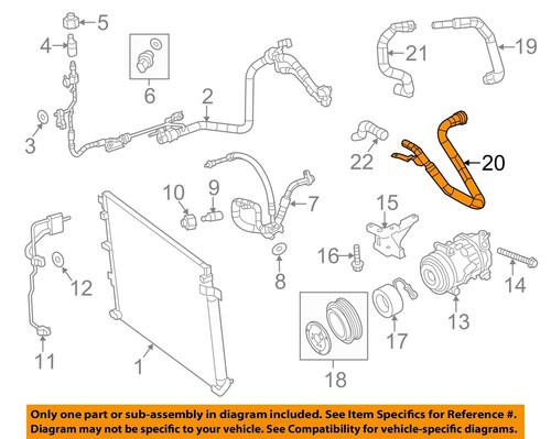 CHRYSLER OEM 14-18 200 Condenser, Compressor Lines-Heater Hose ...