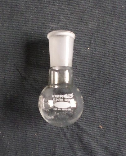 VWR Glass 24/40 Joint 50mL Round Bottom Boiling Flask, 89000-338 | eBay