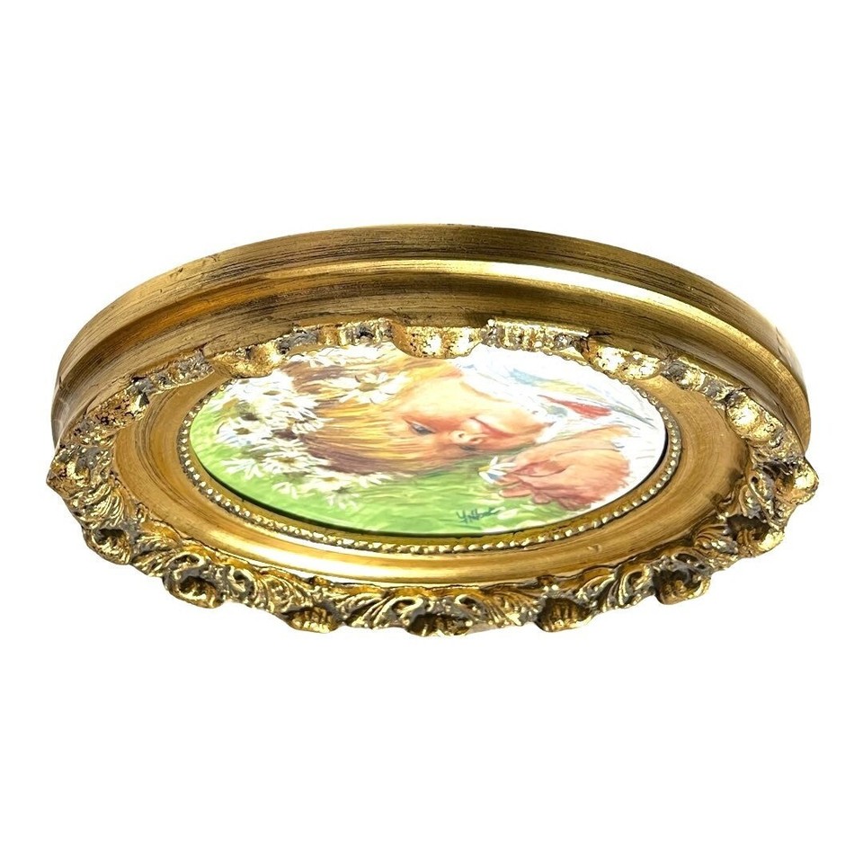 Framed Collector Plate by Frances Hook - Daisy Dreamer | eBay