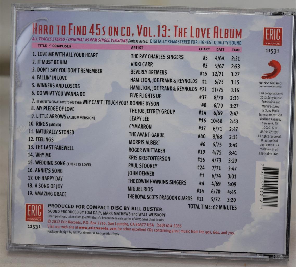 Hard To Find 45s On CD Volume 13 The Love Album CD MINT | eBay