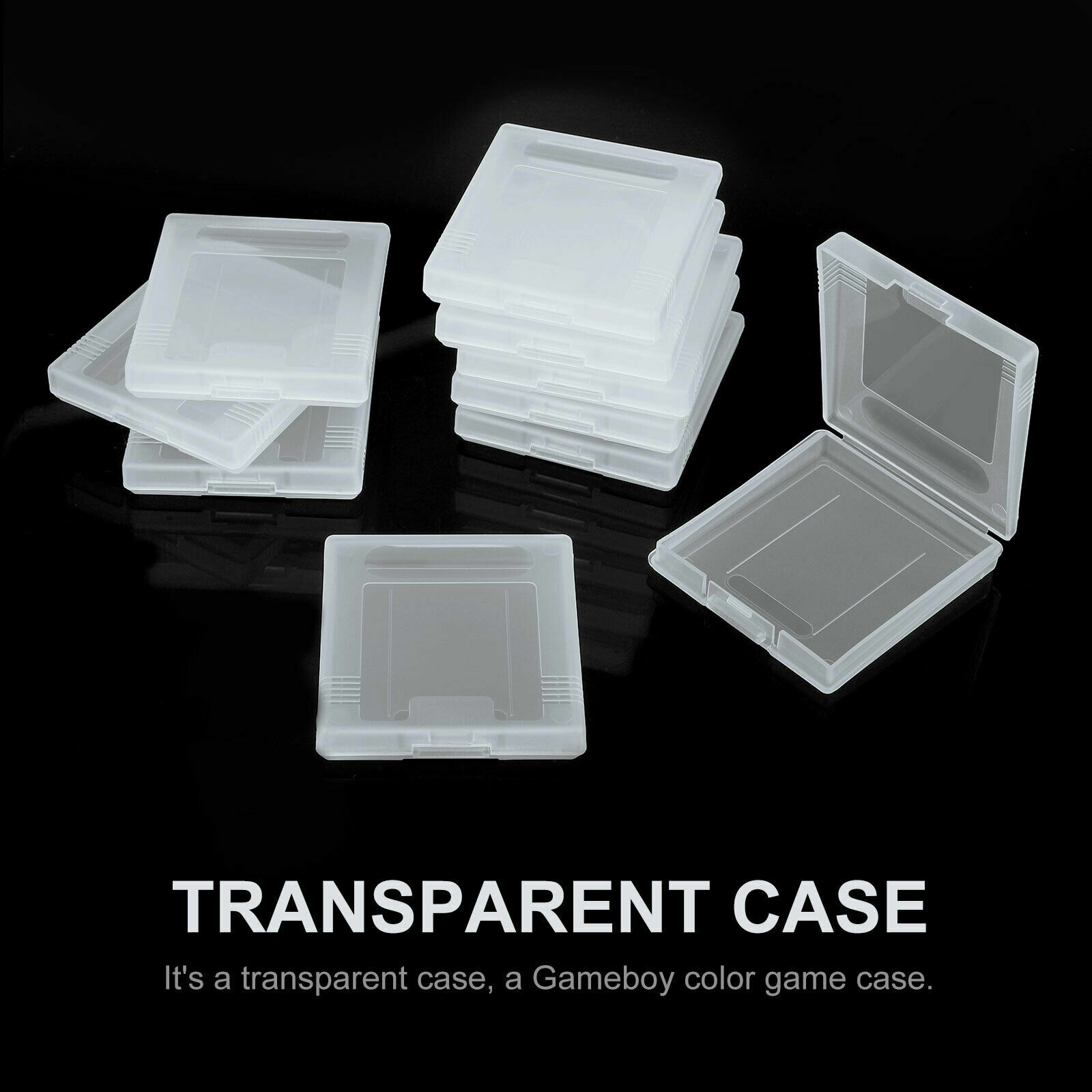 10 Clear Protective Game Cartridge Storage Cases for Nintendo Game Boy ...