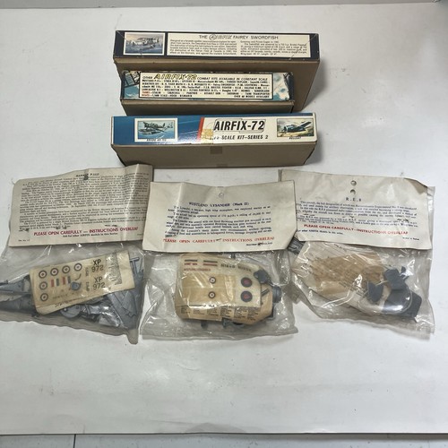 Vintage Airfix Model Kits 1/72 Scale Lot Of 5 Airplanes & 1 Tank 1960s ...