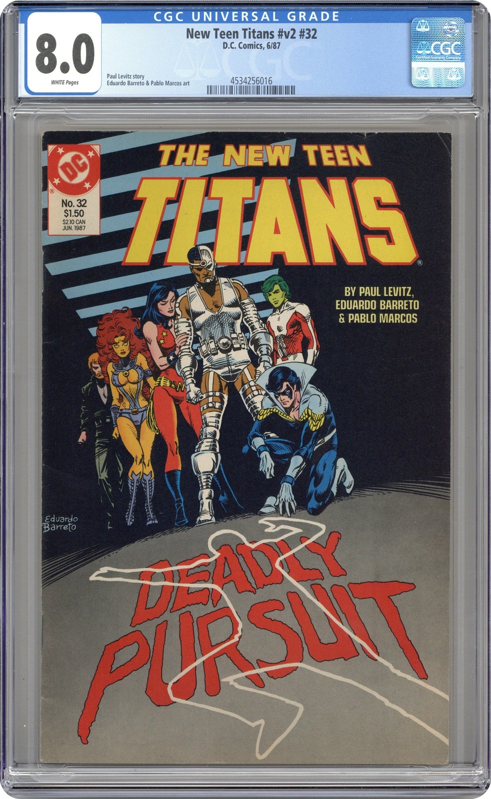 New Teen Titans New Titans #32 CGC 8.0 1987 4534256016 | eBay