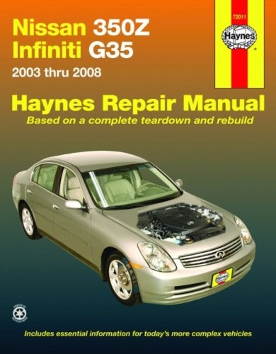 Nissan 350Z & Infiniti G35 2003-2008 Shop Manual Service Repair Haynes ...