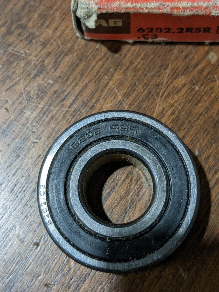 New 6202RSR FAG New Single Row Ball Bearing NOS | eBay